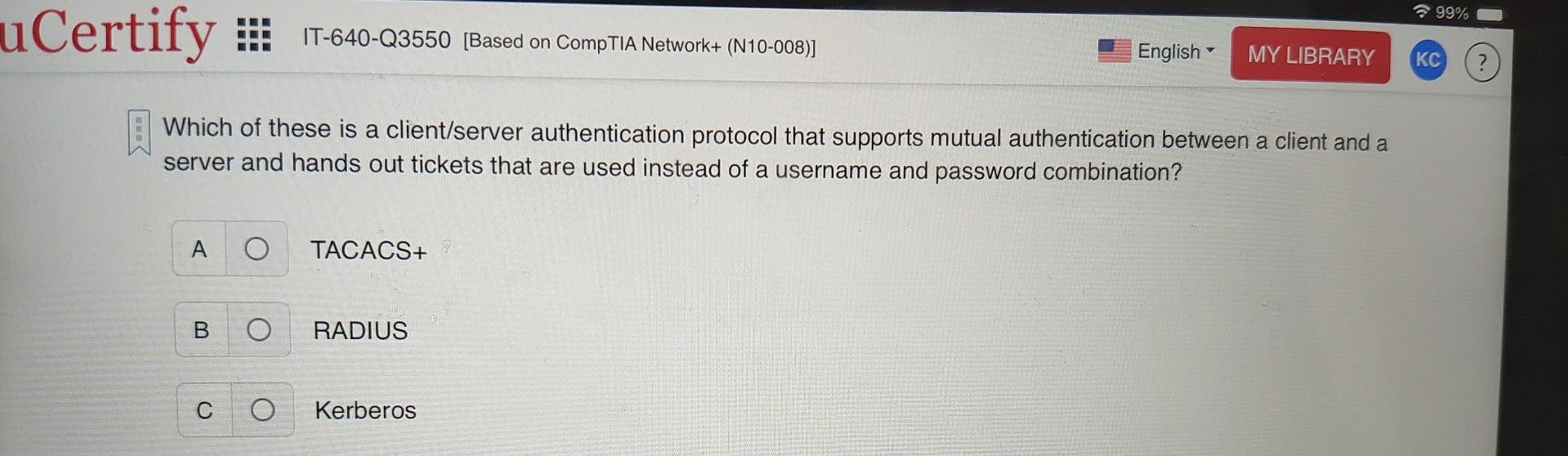 Solved uCertify井 ﻿IT-640-Q3550[Based on CompTIA | Chegg.com