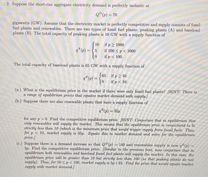 Solved 1. Suppose in the short-run a firm has fixed cost | Chegg.com