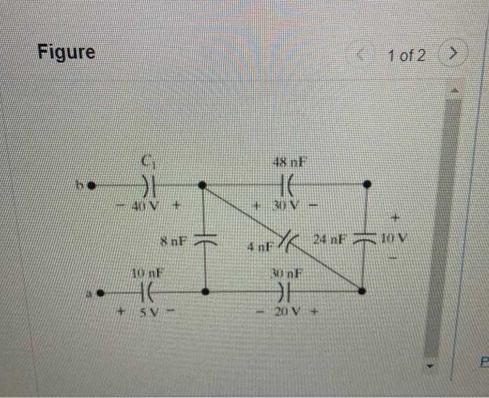 Solved Figure 1 of 2Find the equivalent capacitance with | Chegg.com