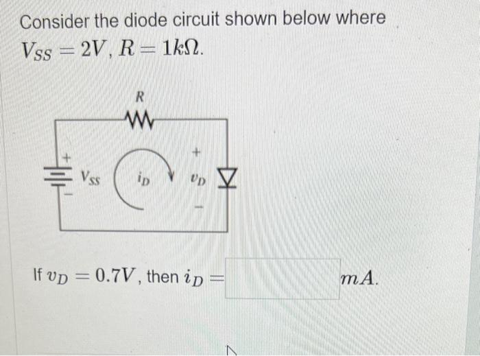 Solved Consider the diode circuit shown below where | Chegg.com