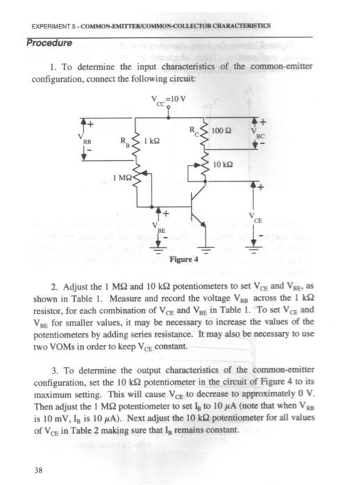 Solved Common-Emitter Common- Collector Characteristics 5 | Chegg.com