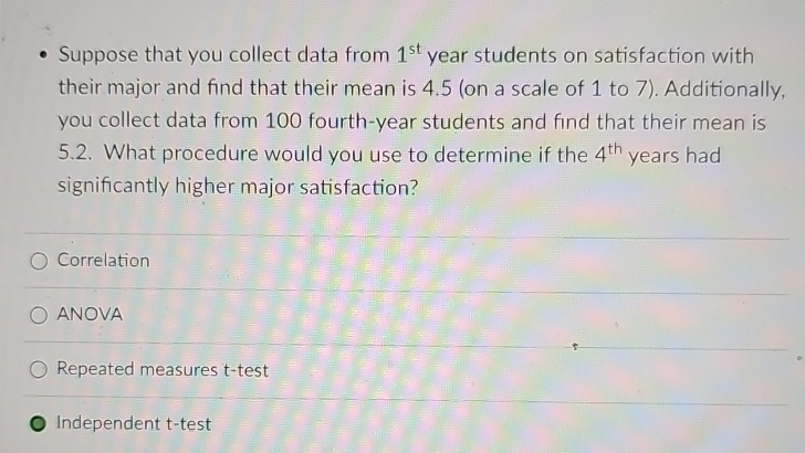 Suppose that you collect data from 1st ﻿year | Chegg.com