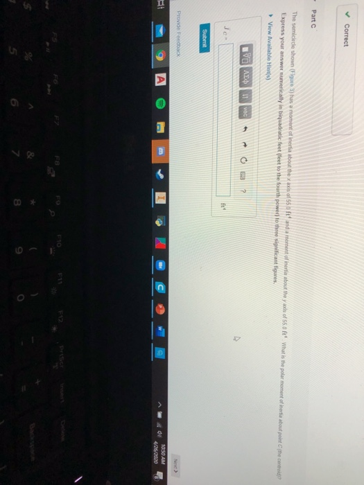 Solved Parallel-Axis Theorem for an Area Learning Goal: To | Chegg.com