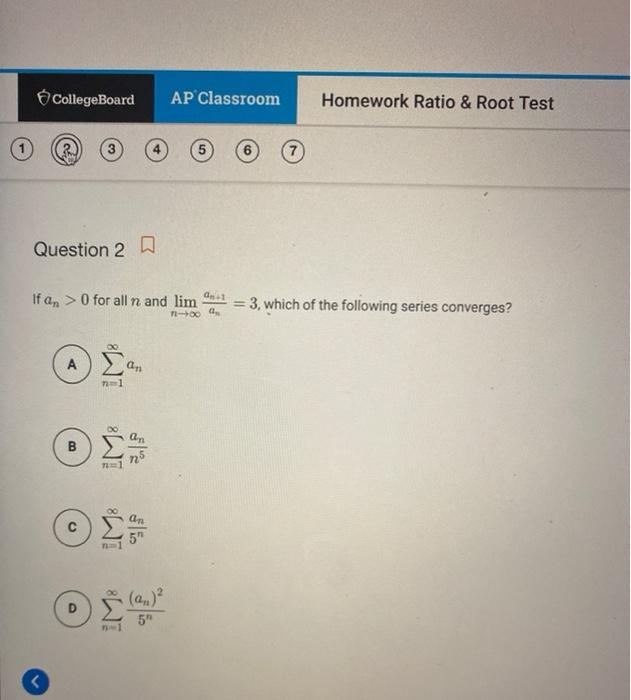 Solved CollegeBoard AP Classroom Homework Ratio & 2 5 | Chegg.com