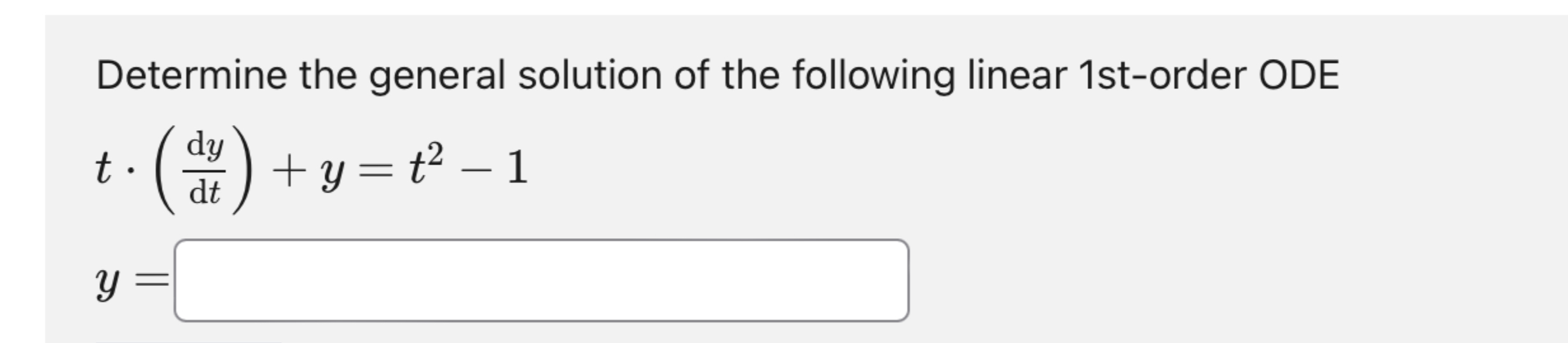 Solved Determine the general solution of the following | Chegg.com