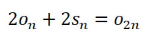 Solved 2on+2sn=o2n | Chegg.com