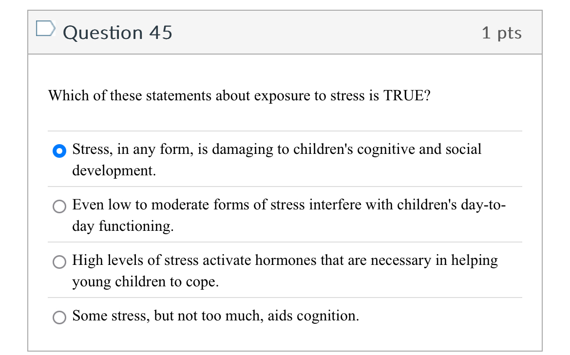 Solved Question 451 ﻿ptsWhich of these statements about | Chegg.com