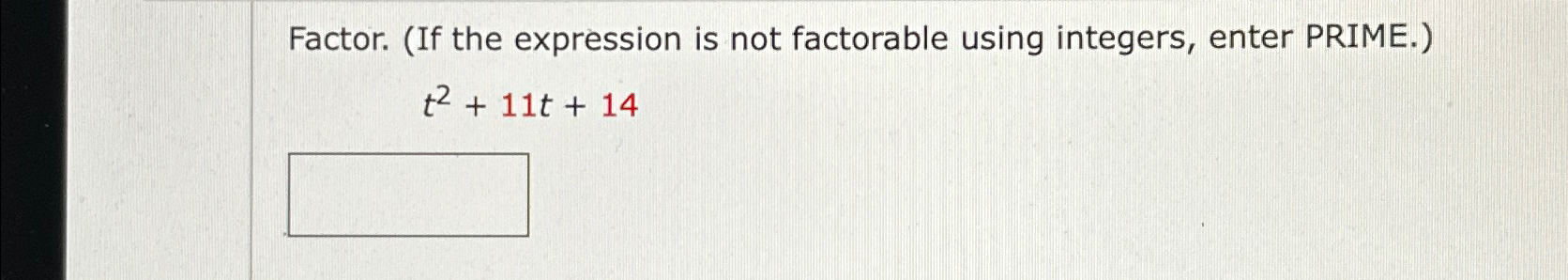 Solved Factor. (If the expression is not factorable using | Chegg.com
