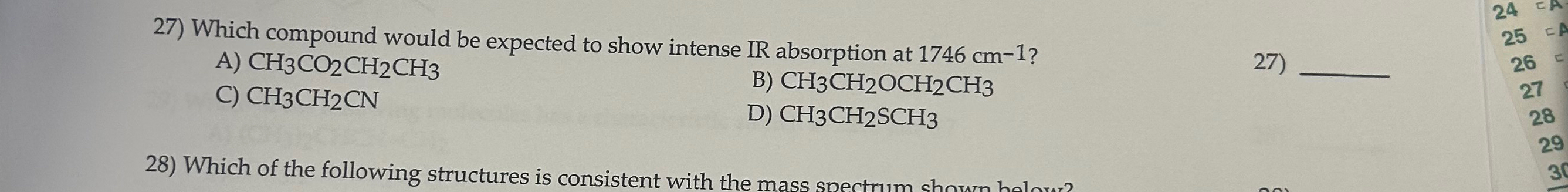 Solved Which compound would be expected to show intense IR | Chegg.com