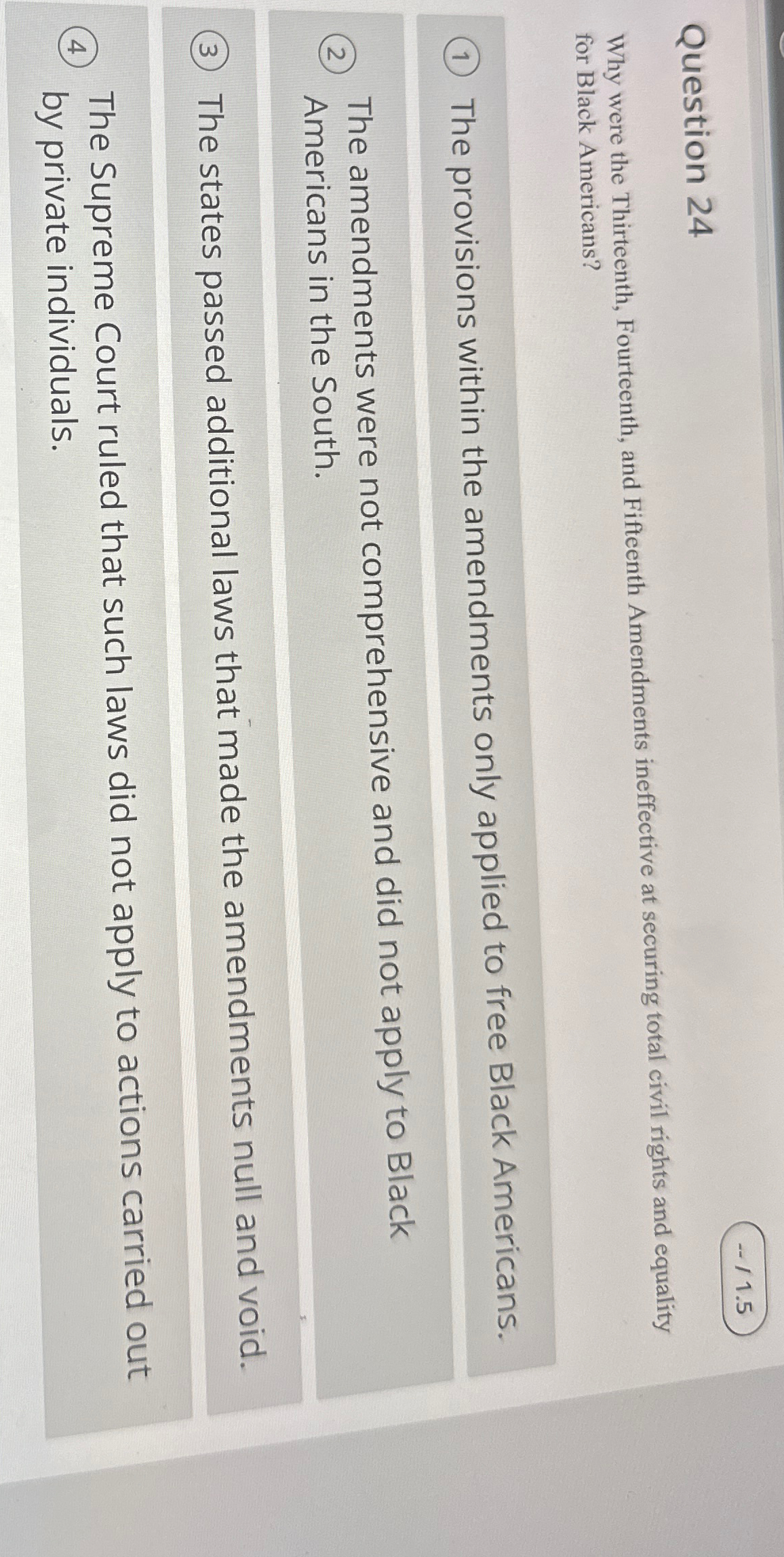Solved Question 24-11.5Why were the Thirteenth, Fourteenth, | Chegg.com