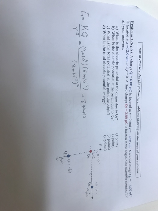 Solved Part B: Please solve the following problems showing | Chegg.com