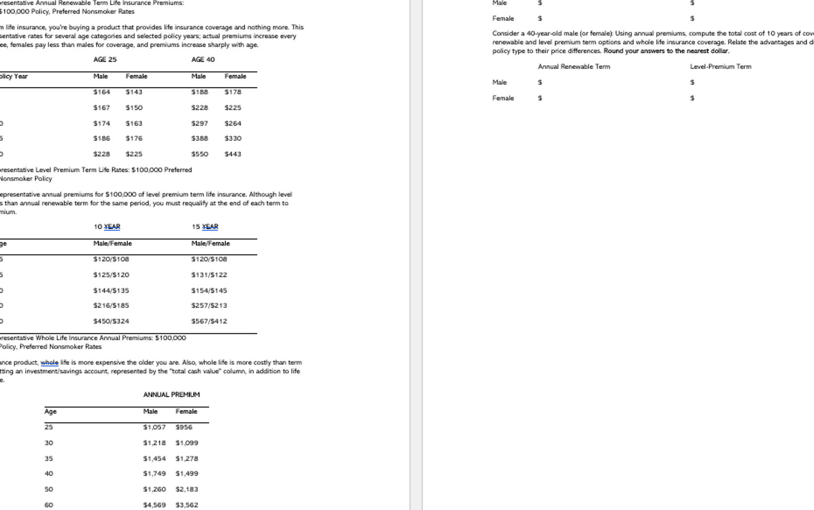 Solved eBookChapter 8Financial Planning Exercise 6Life | Chegg.com