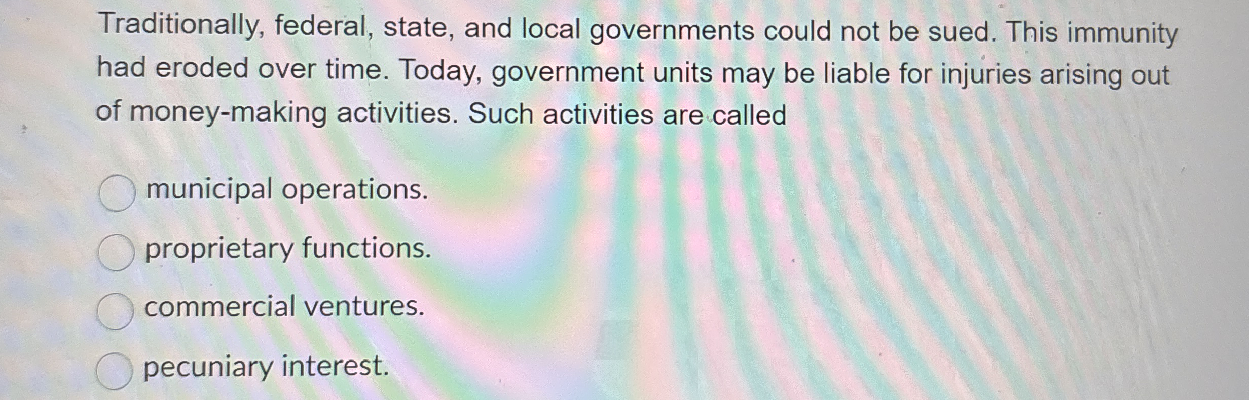 Solved Traditionally, federal, state, and local governments | Chegg.com