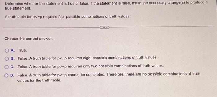 Solved Determine whether the statement is true or false. If | Chegg.com