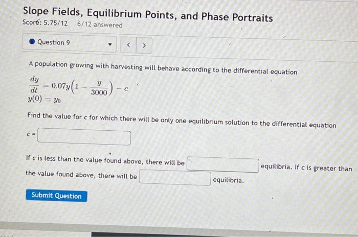 Solved Slope Fields, Equilibrium Points, and Phase Portraits | Chegg.com