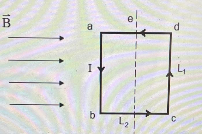 Solved (14\%) Problem 7: A rectangular loop with L1=0.15 m | Chegg.com