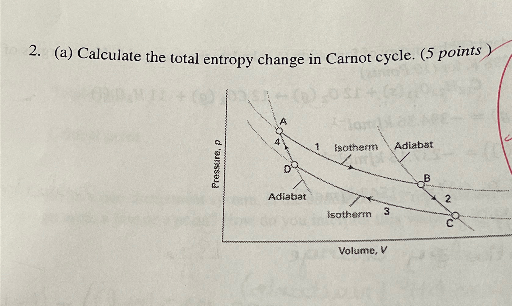 Solved (a) ﻿Calculate the total entropy change in Carnot | Chegg.com
