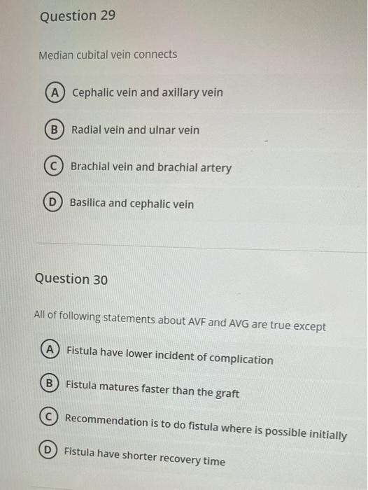 Solved Question 31 Tributaries is a branch of the vein. True | Chegg.com