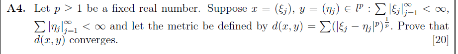 Solved A4 ﻿let P≥1 ﻿be A Fixed Real Number Suppose