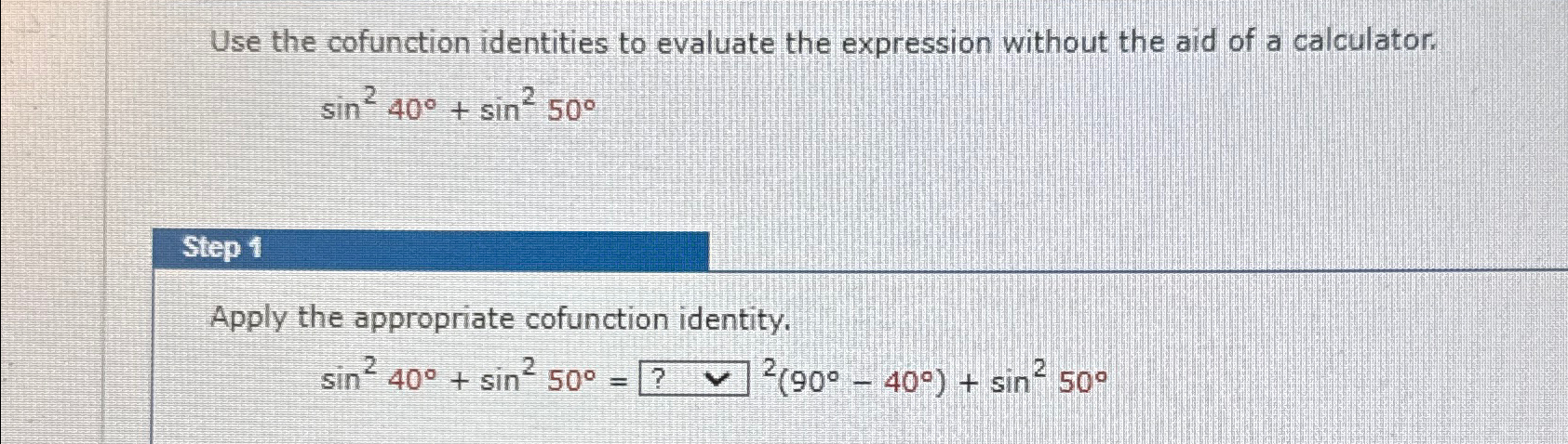 Solved Use the cofunction identities to evaluate the | Chegg.com