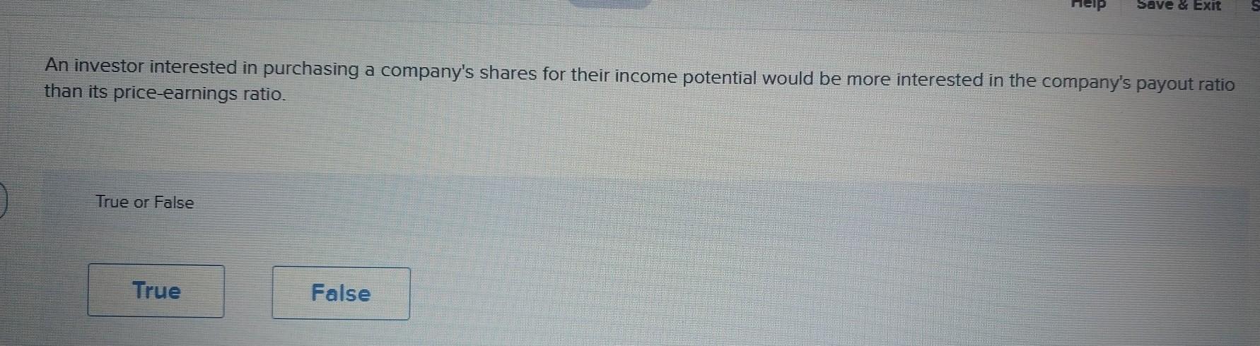 Solved An investor interested in purchasing a company's | Chegg.com Solved An investor interested in purchasing a company's | Chegg.com