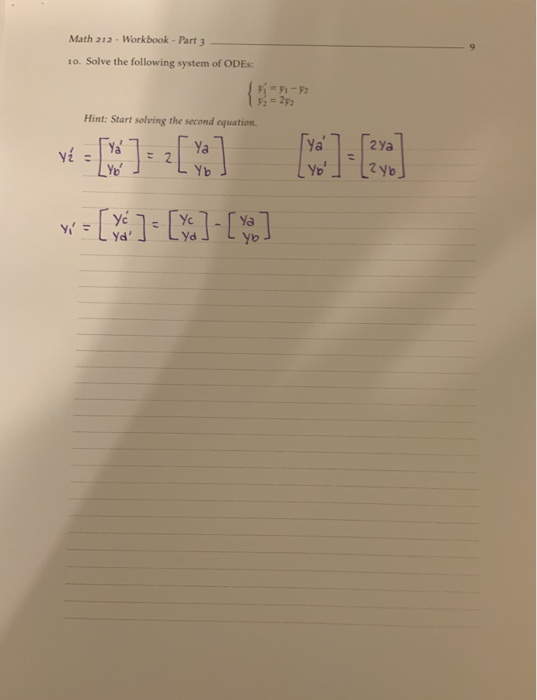 Solved 10 Differential Equations - Workbook - Part 3 11. | Chegg.com