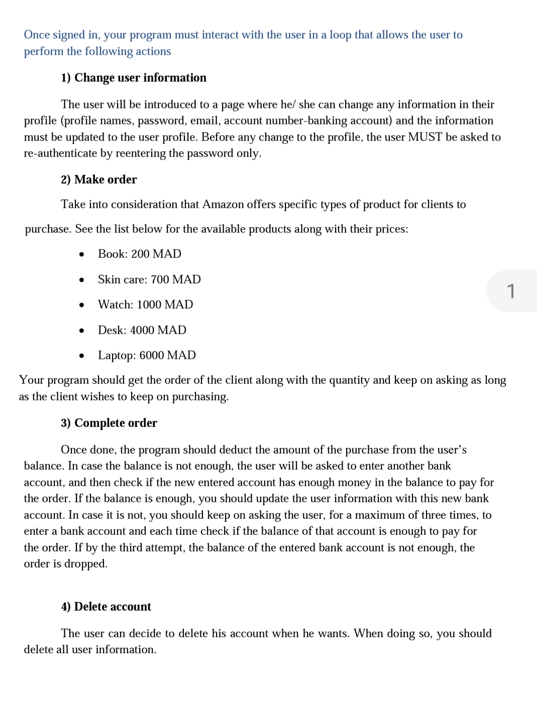 Solved You were hired to write a program that manages amazon | Chegg.com