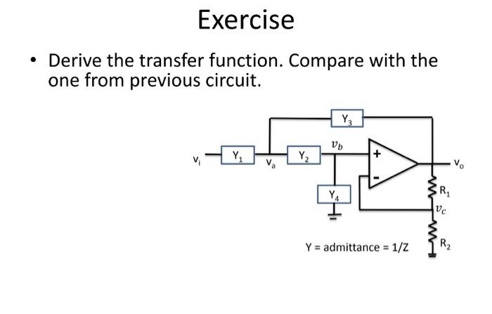 Solved Exercise • Given C1 = C2 = 10C3 = 10C4 = 100nF and R3 | Chegg.com