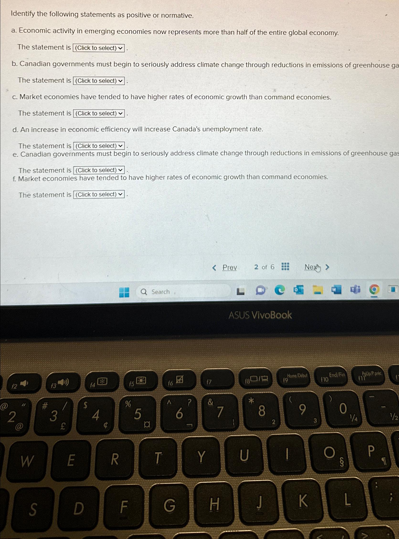 Solved Identify the following statements as positive or | Chegg.com