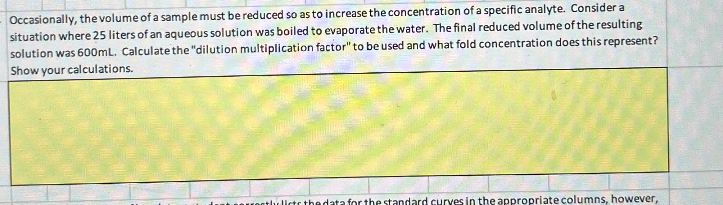 Solved Occasionally, the volume of a sample must be reduced | Chegg.com