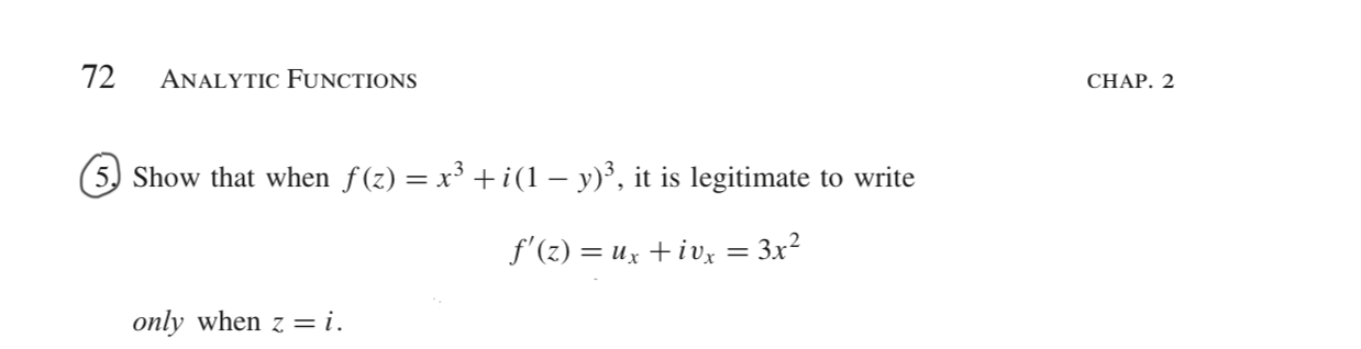 Solved find solution for complex analysis problem from | Chegg.com