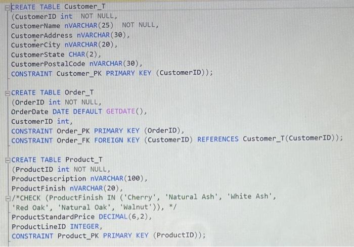 Solved Part 1 I give you two SQL files so that you can copy | Chegg.com