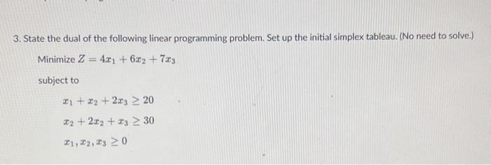 Solved Finte Math Linear Programming Assigment the question | Chegg.com