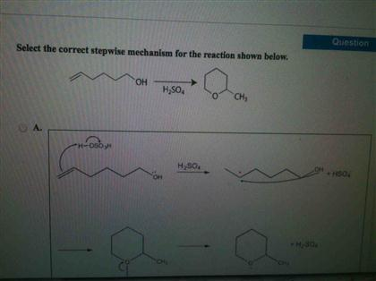 Solved Select the correct stepwise mechanisms for the | Chegg.com