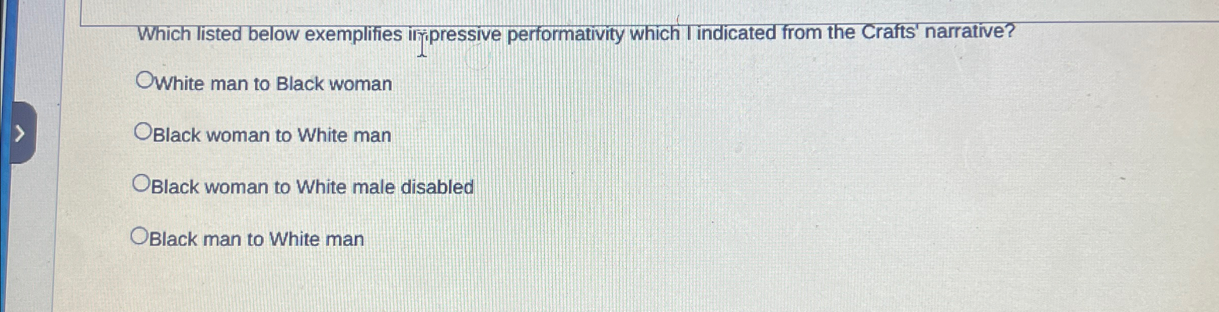 Solved Which listed below exemplifies ifipressive | Chegg.com