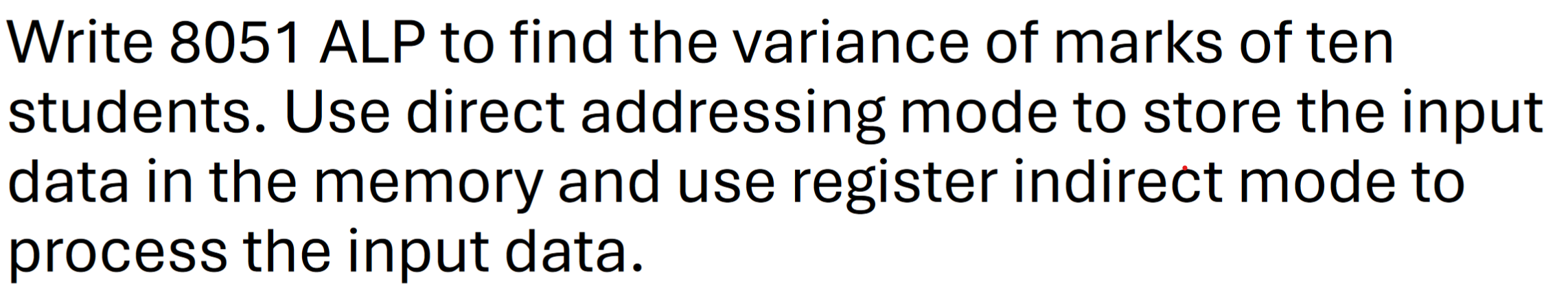 Solved Write 8051 alpassembly Language Program To Find The