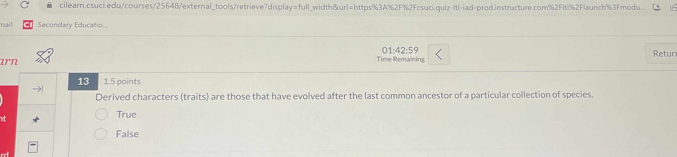 Derived characters (traits) ﻿are those that have | Chegg.com