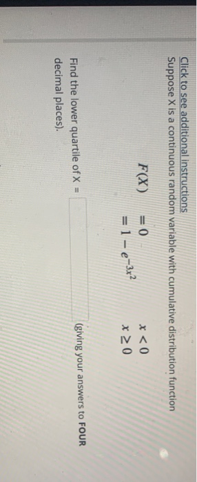Solved Click to see additional instructions Suppose X is a | Chegg.com