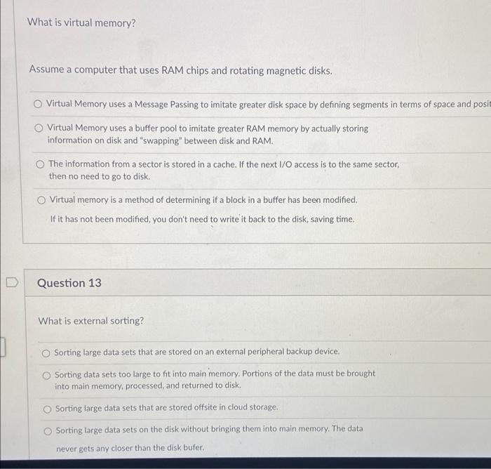 Solved What is virtual memory? Assume a computer that uses | Chegg.com