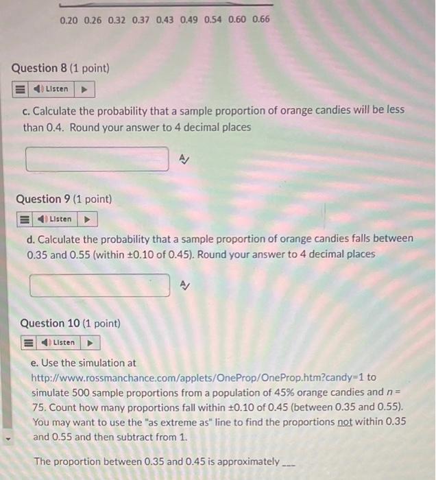 Solved Candy Colors Your class results should suggest that | Chegg.com