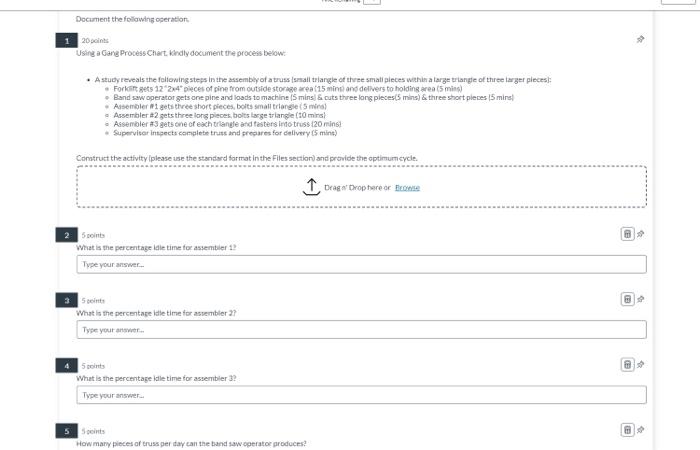 Document the following operation 20 points Using a | Chegg.com