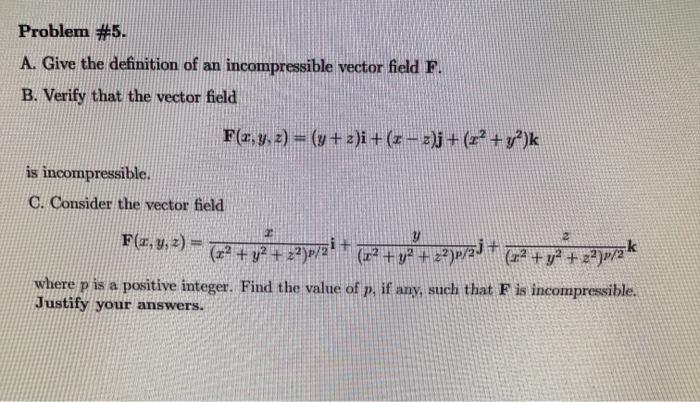 Solved Problem #5. A. Give the definition of an | Chegg.com