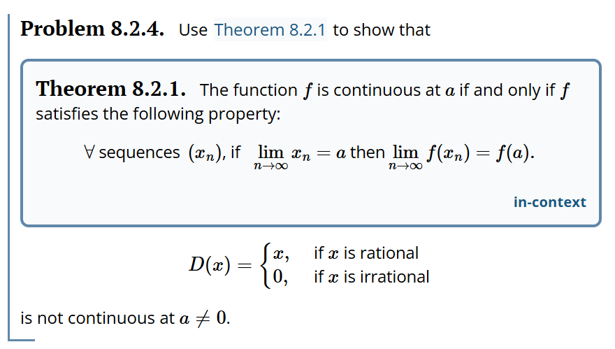 Solved Problem 8.2.4. ﻿Use Theorem 8.2.1 to ﻿show | Chegg.com