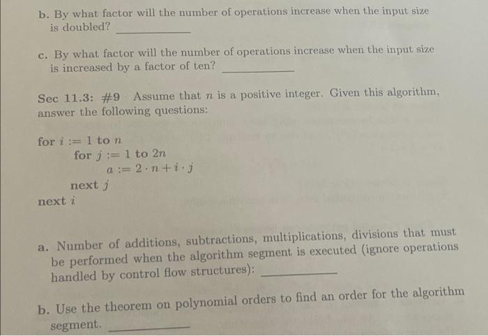 Solved Sec 113 3 Suppose An Algorithm Requires Cn³ 