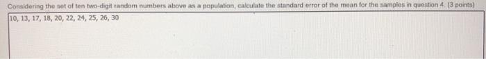 Solved Considering the set of ten two-digit random numbers | Chegg.com