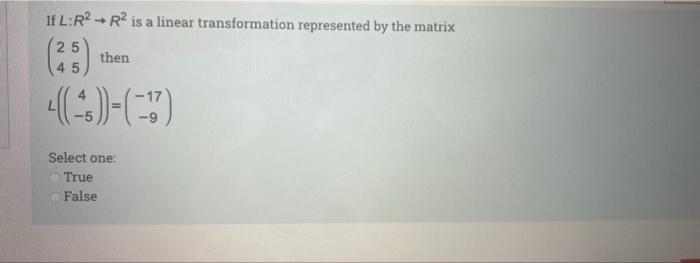 Solved - If L:R2 + R2 is a linear transformation defined by | Chegg.com