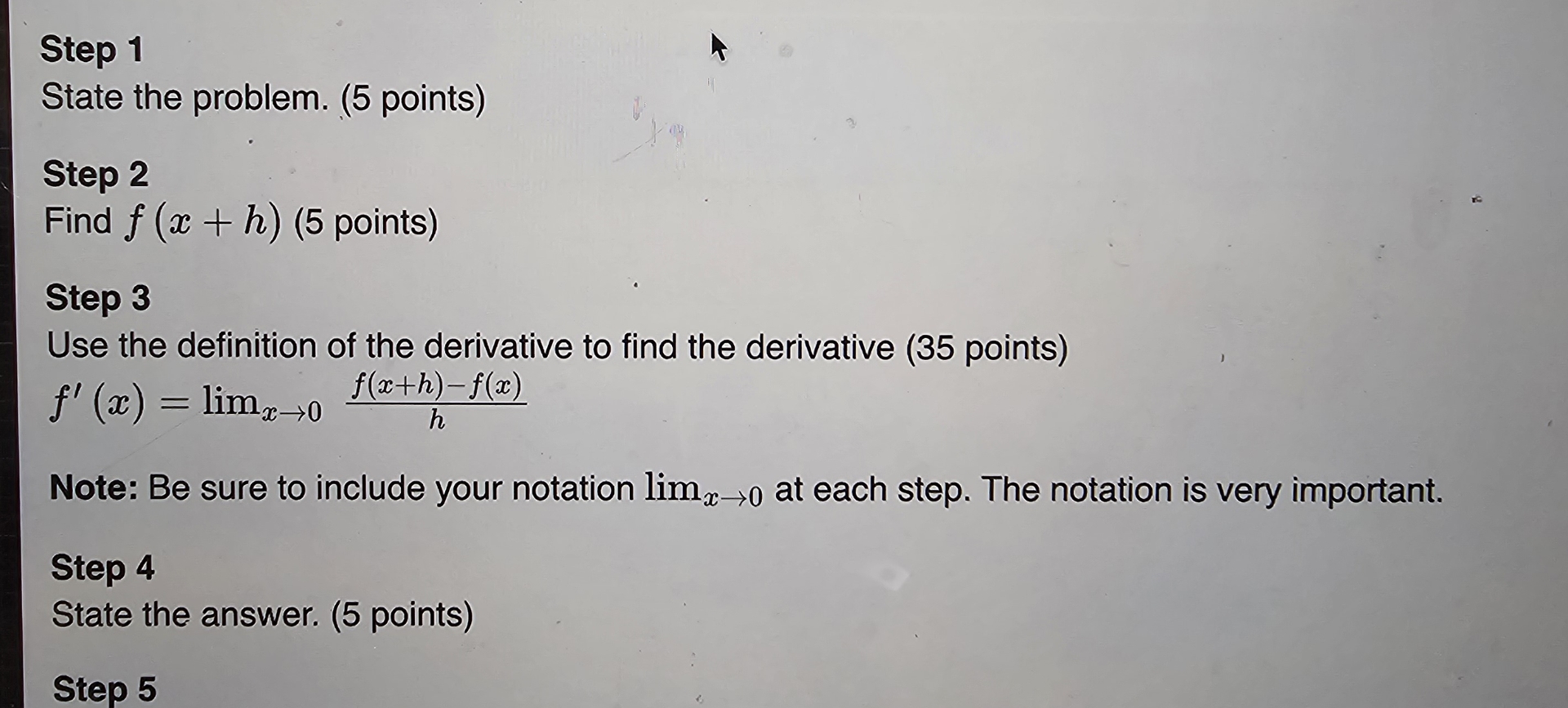 Solved solve for f(x)=2x2+5Step 1State the problem. (5 | Chegg.com