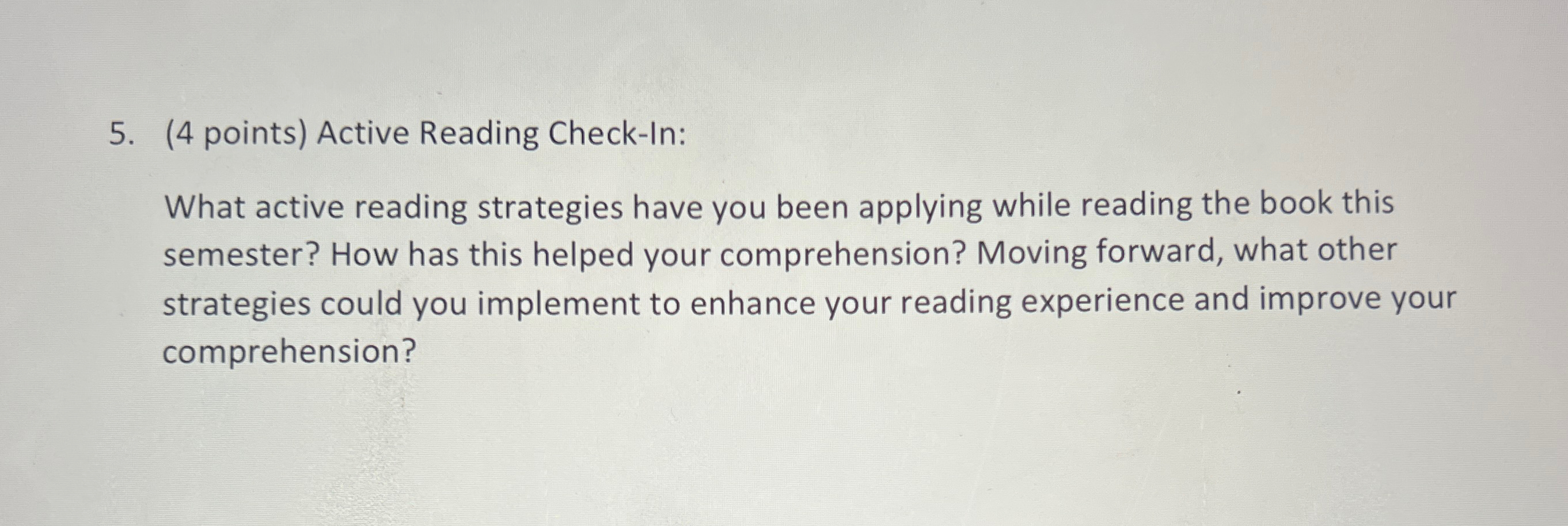 Solved (4 ﻿points) ﻿Active Reading Check-In:What active | Chegg.com