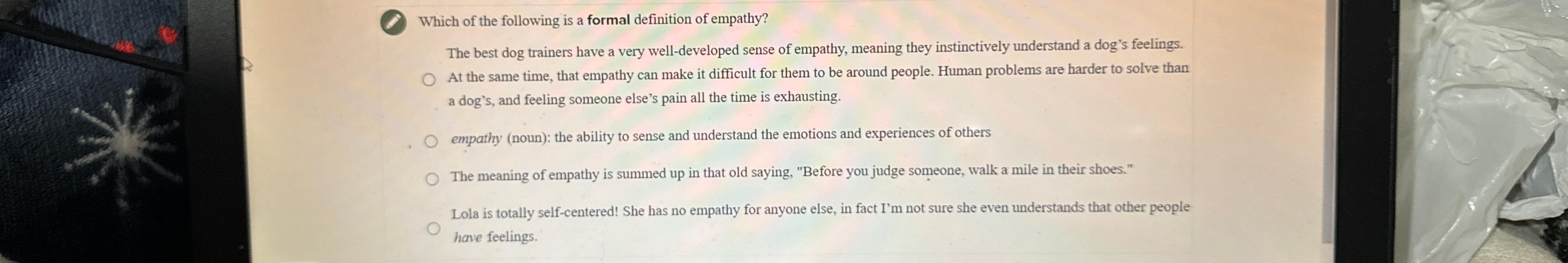 Solved Which of the following is a formal definition of | Chegg.com