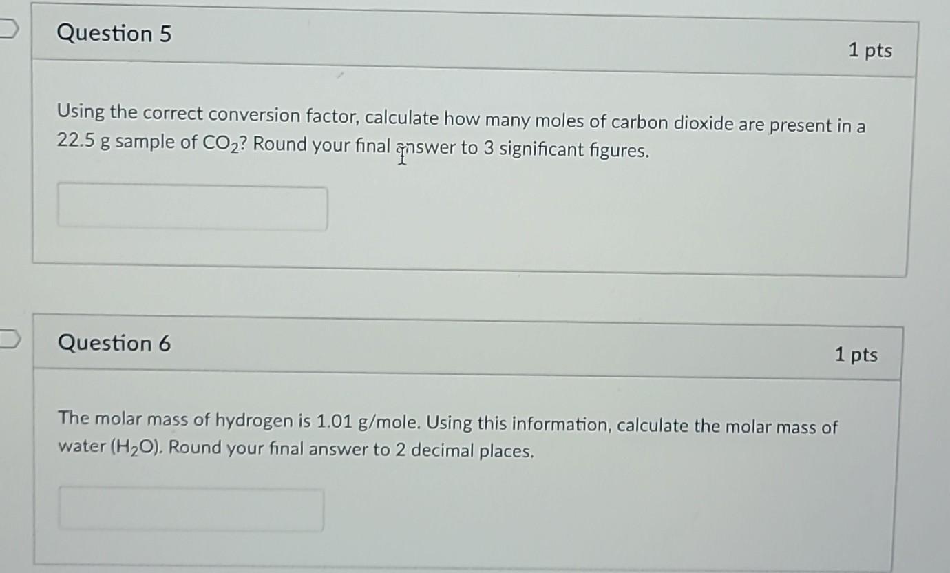 Solved Using The Correct Conversion Factor Calculate How